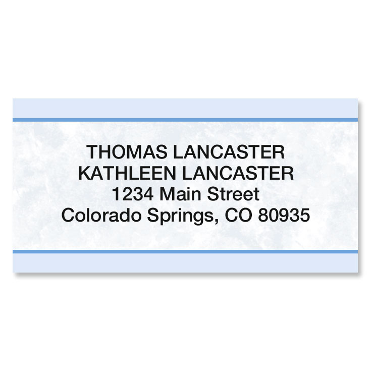 Classic Safety Border Return Address Labels | Colorful Images