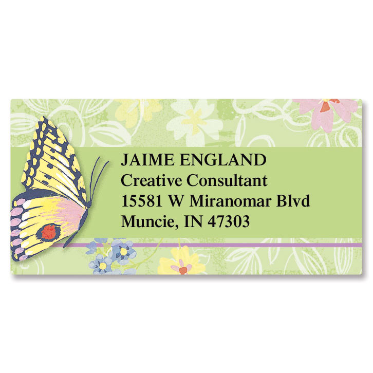 Butterfly Address Labels | Colorful Images