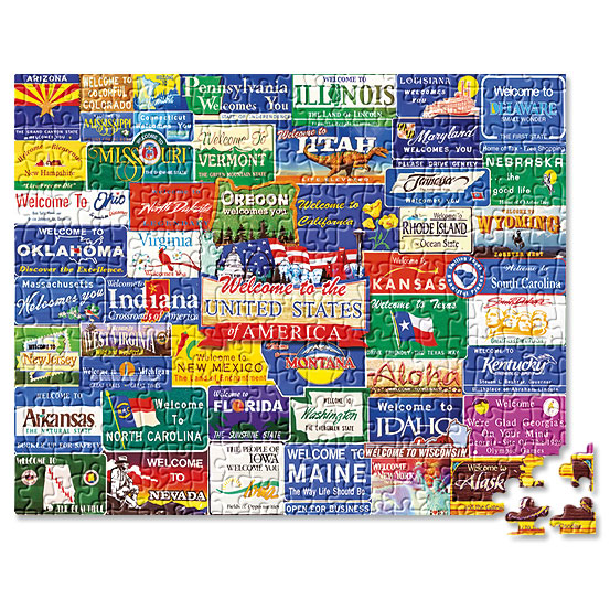 American Welcome Puzzle | Colorful Images
