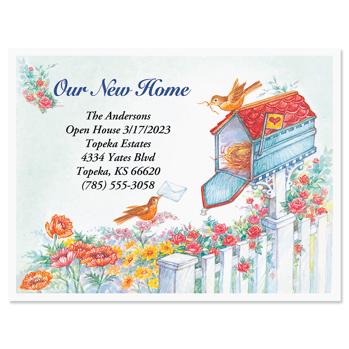 Our New Home New Address Postcards Set of 24 | Colorful Images