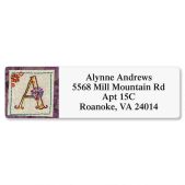 Monogram Address Labels & Monogram Return Address Labels | Colorful Images