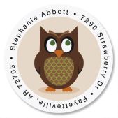 Round Address Labels & Circle Return Address Labels | Colorful Images