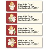 Christmas Angels Address Labels | Colorful Images