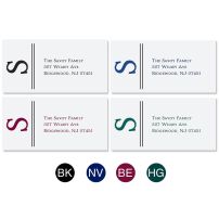 Monogram Address Labels & Monogram Return Address Labels | Colorful Images