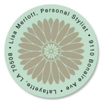 Round Address Labels & Circle Return Address Labels | Colorful Images