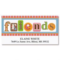 Friends Address Labels | Colorful Images