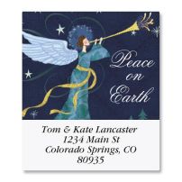 Christmas Angels Address Labels | Colorful Images
