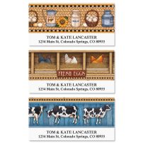 Farm Address Labels | Colorful Images