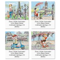 Travel and Vacation Address Labels | Colorful Images