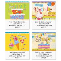 Happy Birthday Address Labels & Mailing Labels | Colorful Images