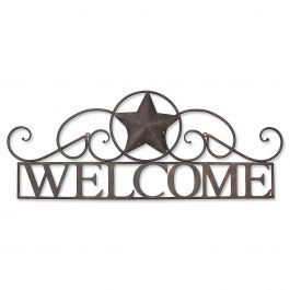 Metal Welcome Sign | Colorful Images