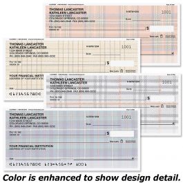 Plaid Personal Checks | Colorful Images
