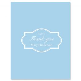 Custom Light Blue Thank You Cards - Light Stock | Colorful Images