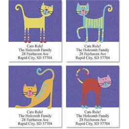 Fun Cats Select Return Address Labels | Colorful Images