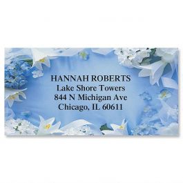 Floral Collage Border Return Address Labels | Colorful Images