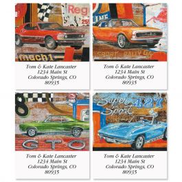 Muscle Cars Select Return Address Labels | Colorful Images