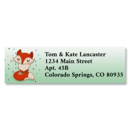 Foxy Classic Return Address Labels (6 Designs) | Colorful Images