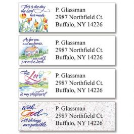 Verses of Virtue Classic Return Address Labels | Colorful Images