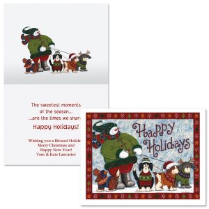 Christmas Small Note-Card-Size Greeting Cards | Colorful Images ...