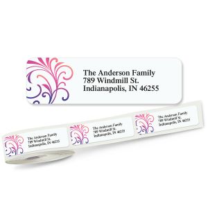 Address Labels Roll & Rolled Return Address Labels | Colorful Images