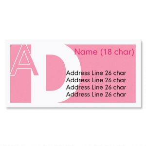 Monogram Address Labels & Monogram Return Address Labels | Colorful Images