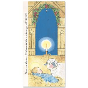 Faith, Religious Christmas Address Labels | Colorful Images