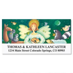 Christmas Angels Address Labels | Colorful Images