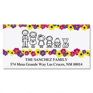 Our Family Address Labels | Colorful Images