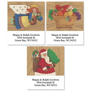 Christmas Angels Address Labels | Colorful Images