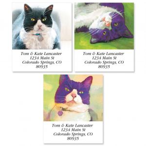 Cats Address Labels | Colorful Images
