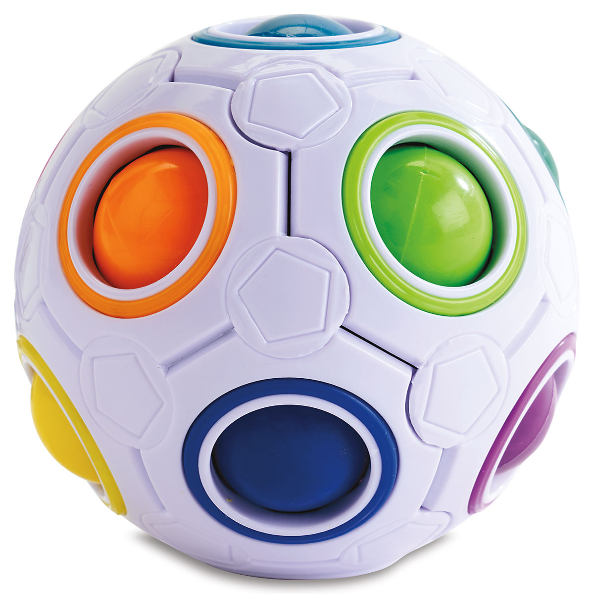 CuberSpeed Rainbow Orbit Puzzle Ball | Colorful Images
