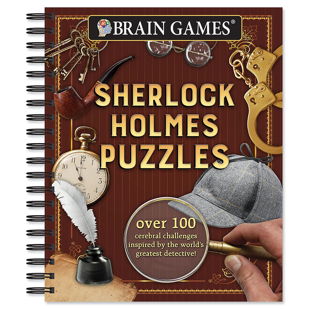 Sherlock Holmes Puzzle Brain Games® Book | Colorful Images