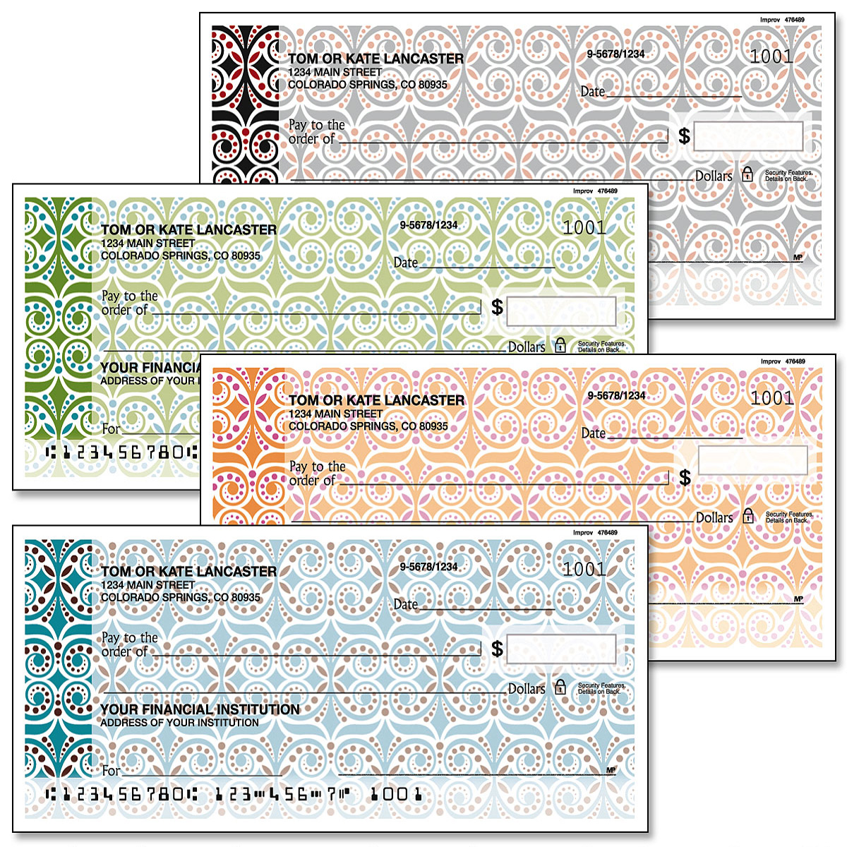 Improv Personal Checks | Colorful Images