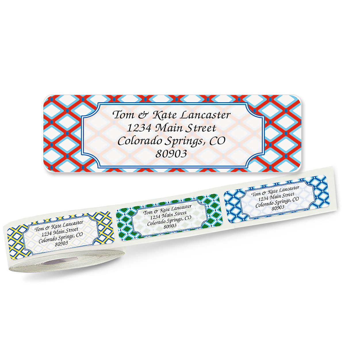 Ladybug Rolled Address Labels | Colorful Images