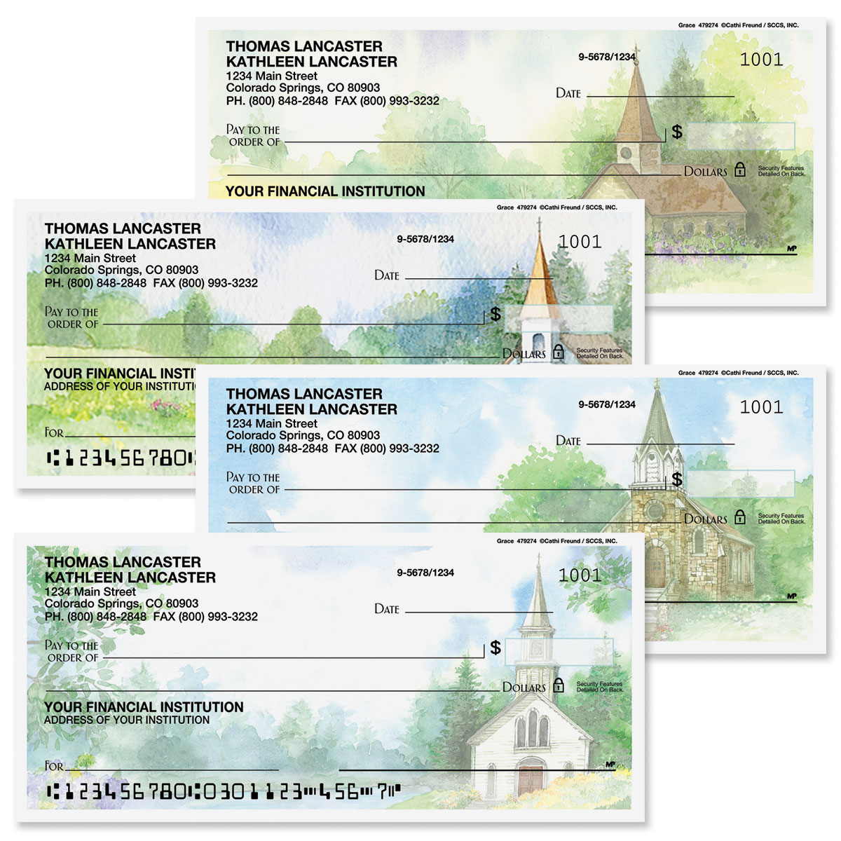 Grace Personal Checks | Colorful Images