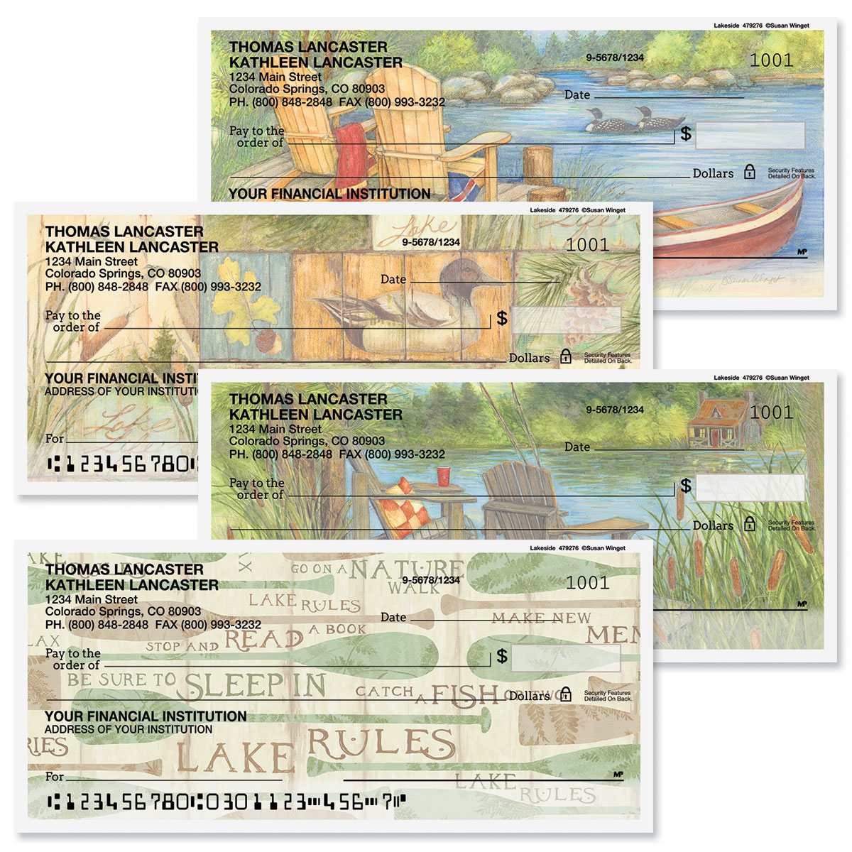 Lakeside Personal Duplicate Checks | Colorful Images