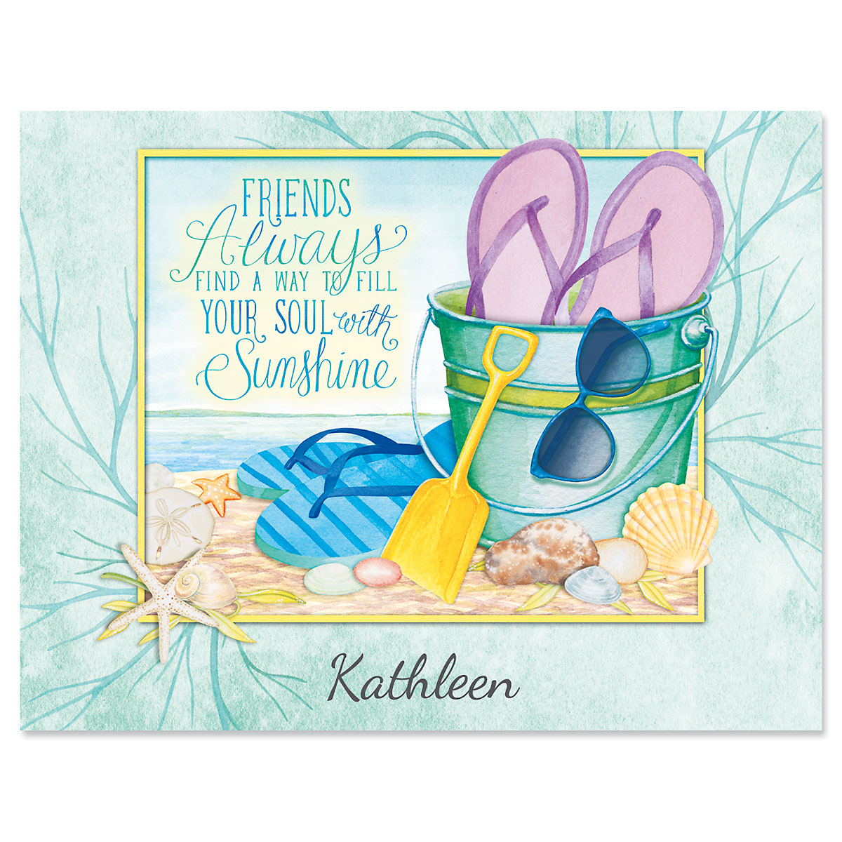 Sunshine Friends Custom Note Cards | Colorful Images