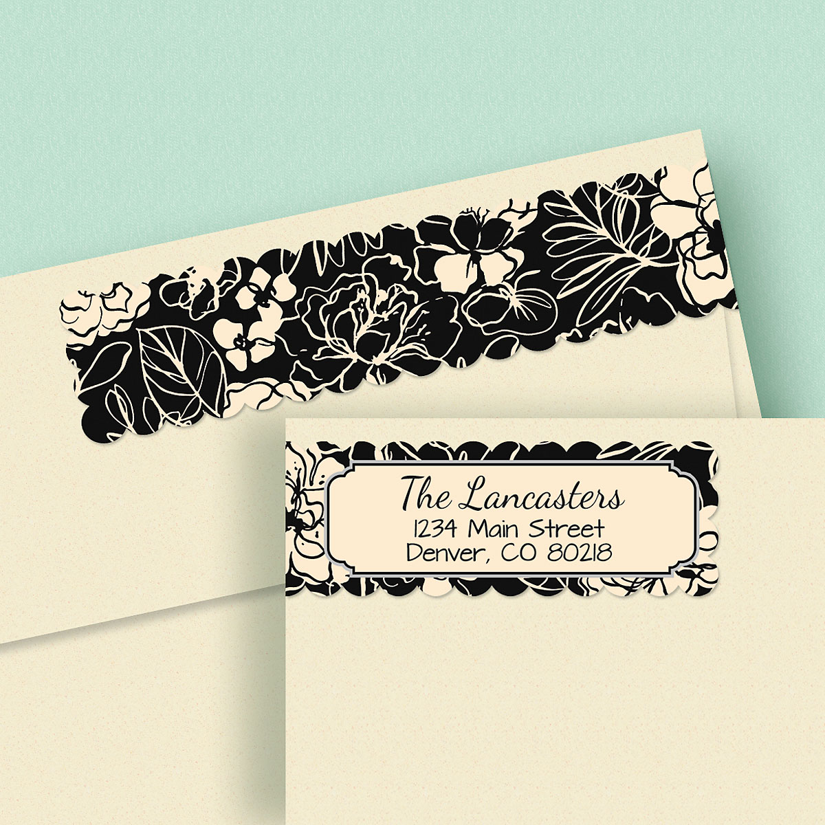 Simple Lily Connect Wrap Diecut Address Labels (4 Designs) | Colorful ...