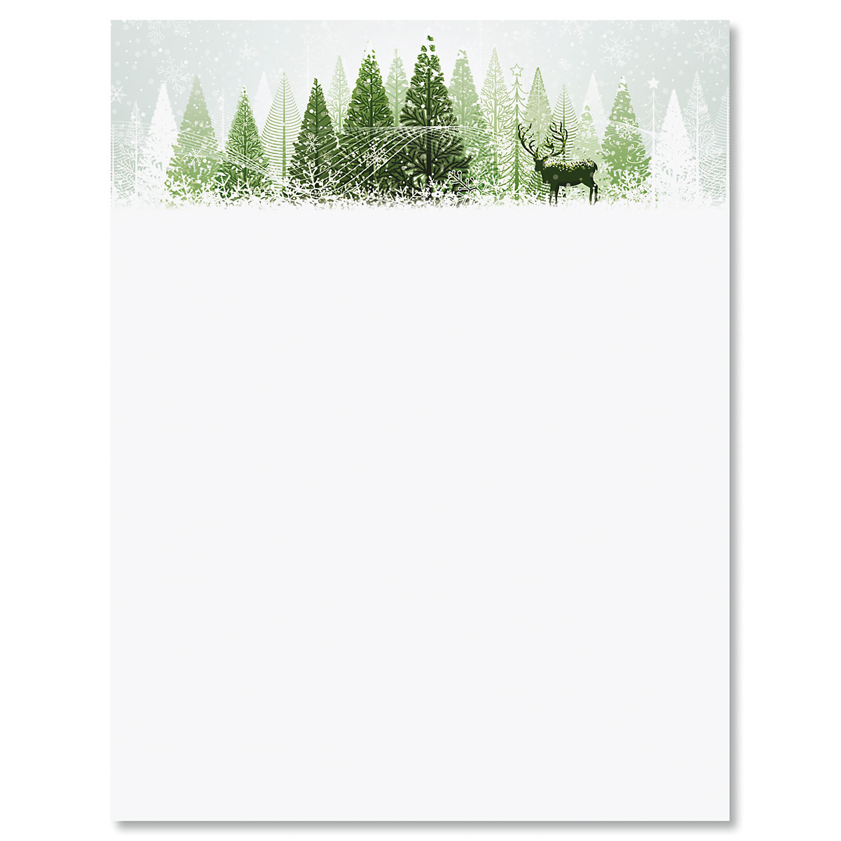 Winter Wonderland Christmas Letter Papers | Colorful Images