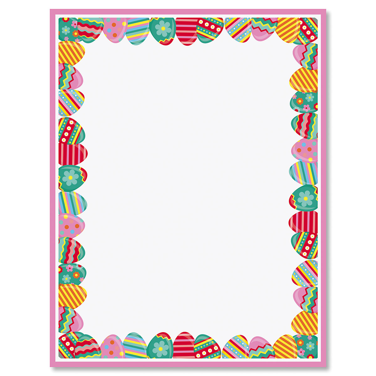 Easter Egg Frame Easter Letter Papers | Colorful Images