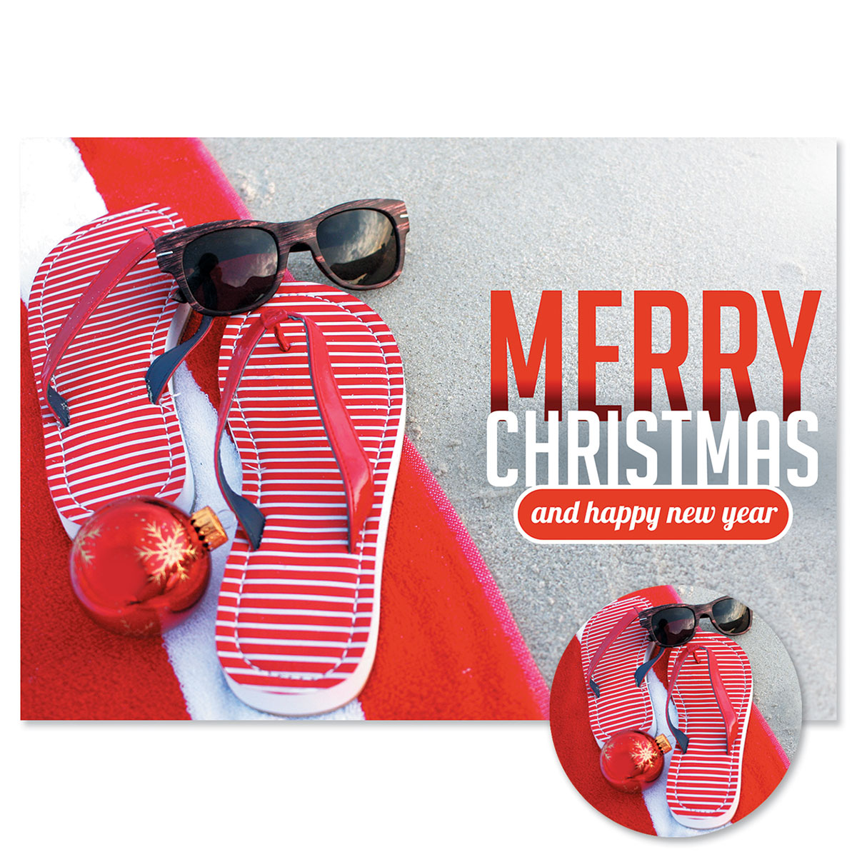 Sunny Holiday Christmas Cards | Colorful Images