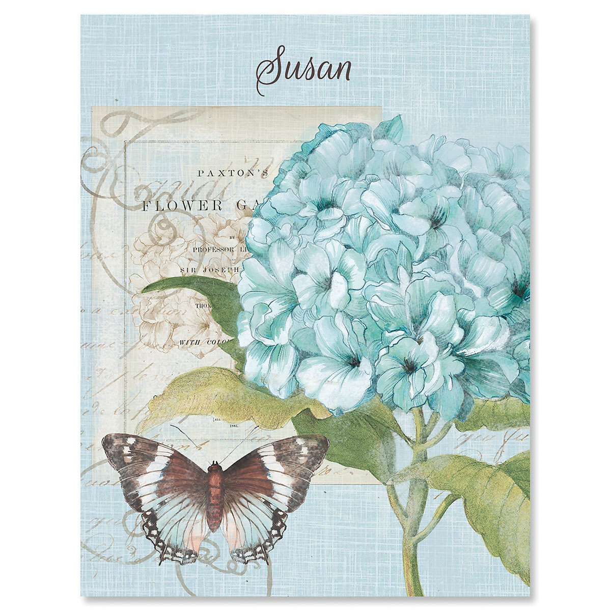 Hydrangea Nature Custom Note Cards | Colorful Images