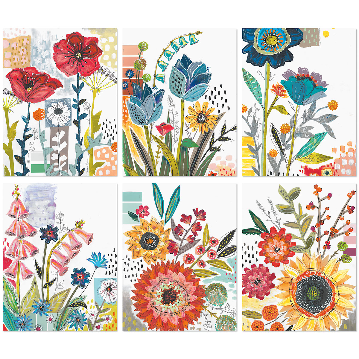 Garden Snippets Note Cards | Colorful Images