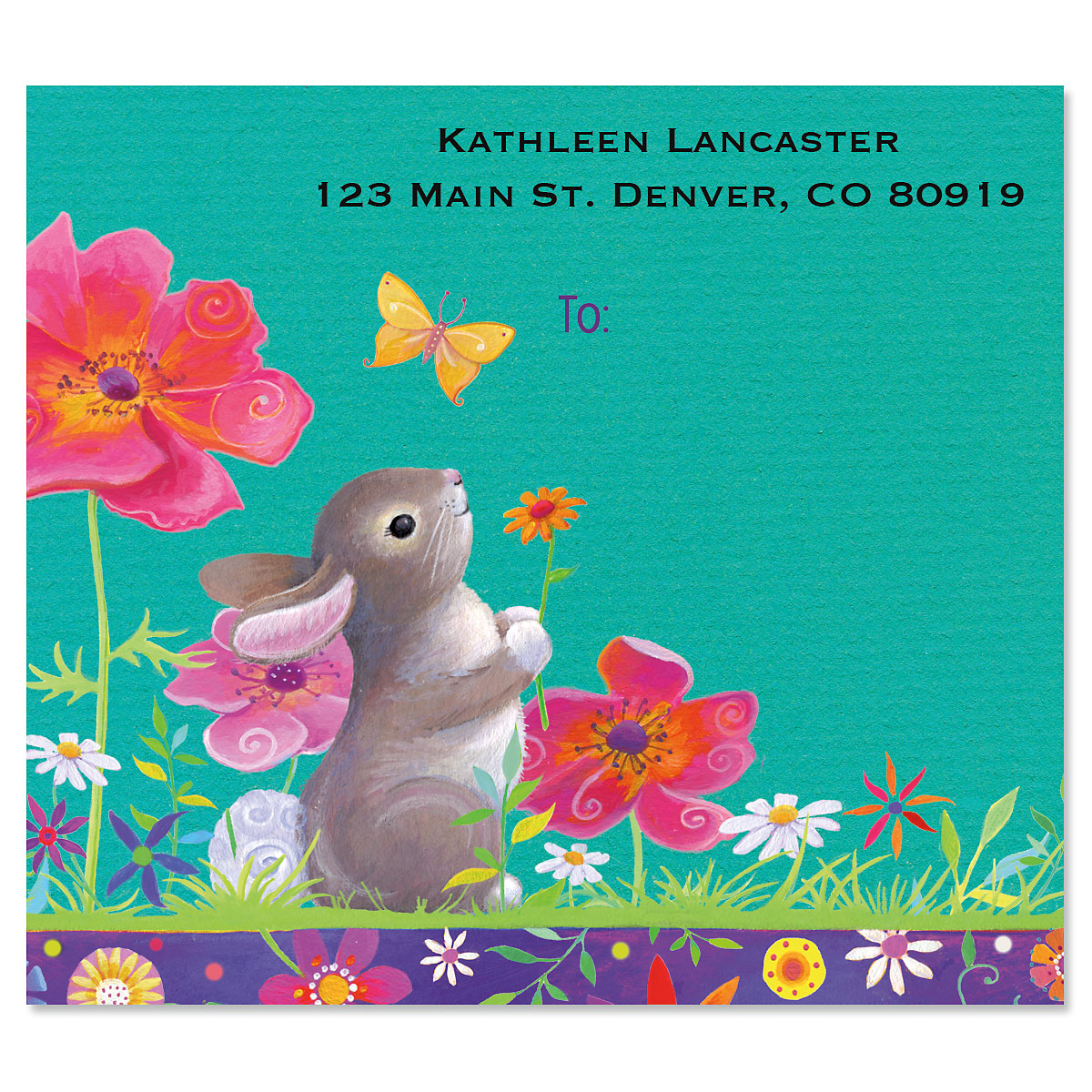 Springtime Friends Package Labels | Colorful Images