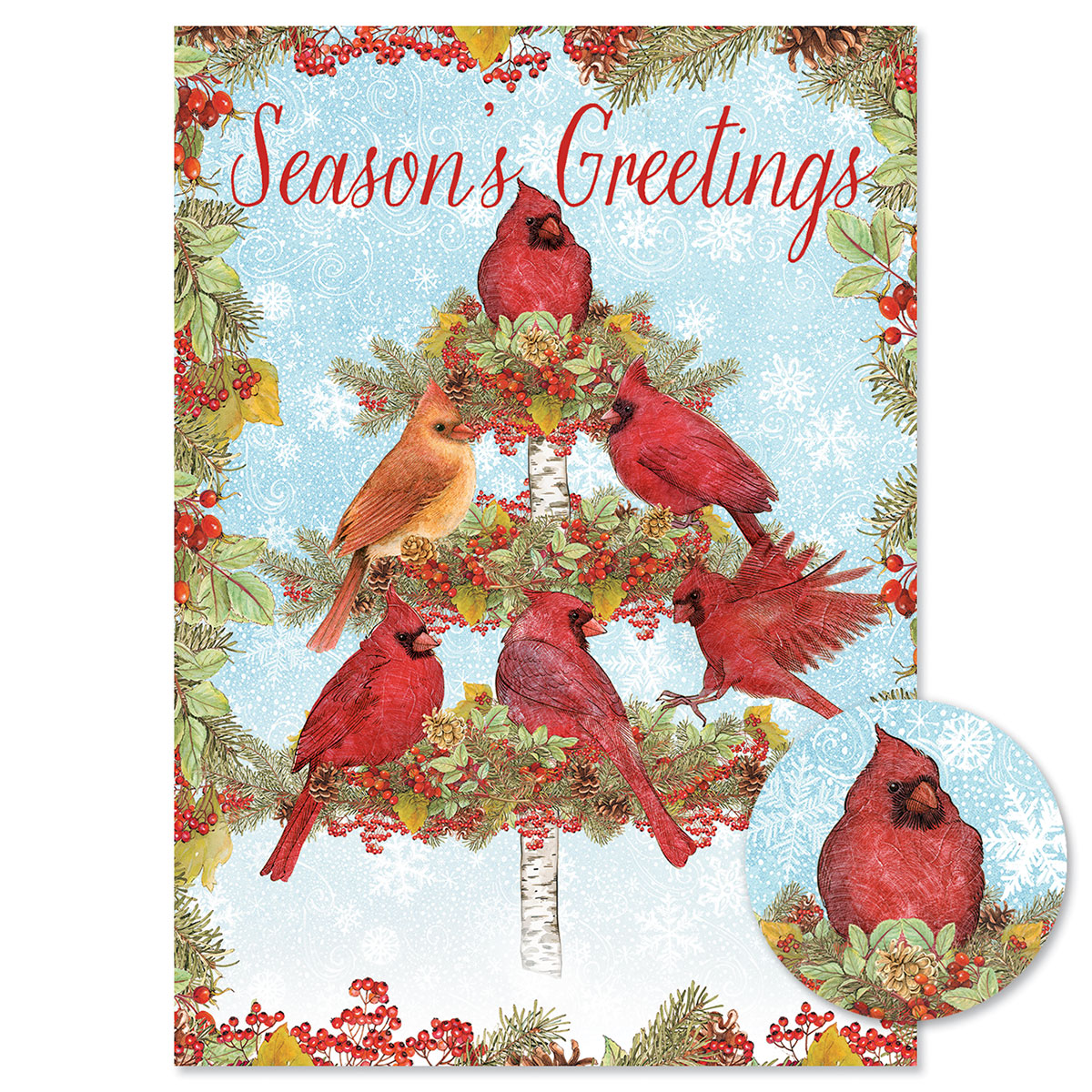 Cardinal Tree Christmas Cards | Colorful Images