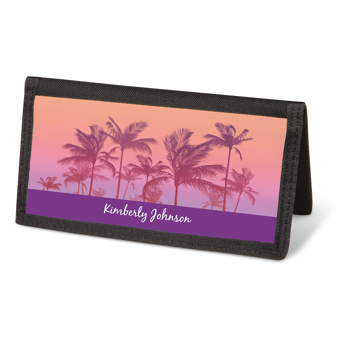 Tropical Palms Checkbook Cover - Personalized | Colorful Images