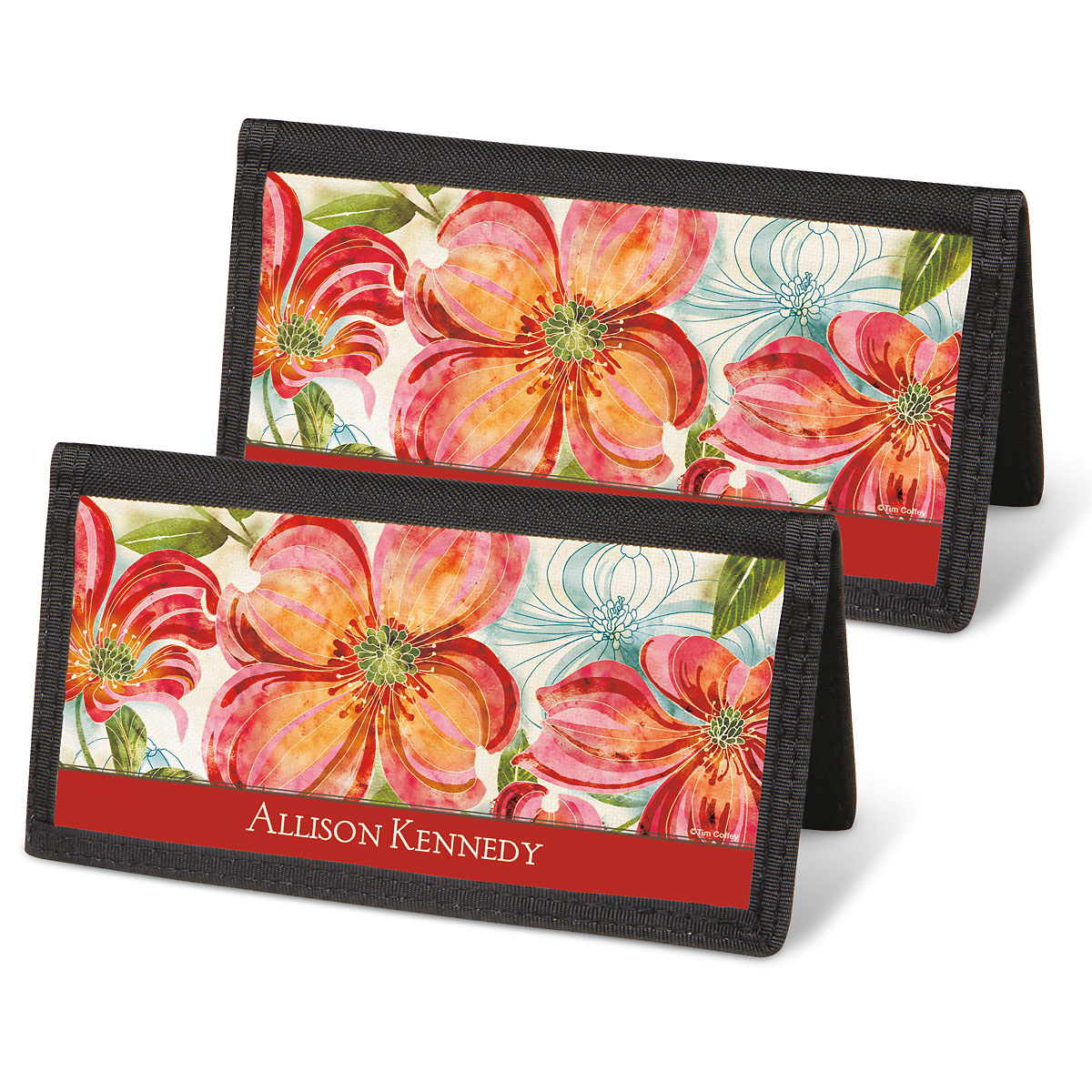 Floral Daydream Personal Checkbook Covers | Colorful Images