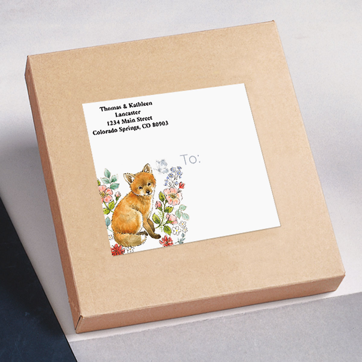 Sweet Fox Package Labels | Colorful Images