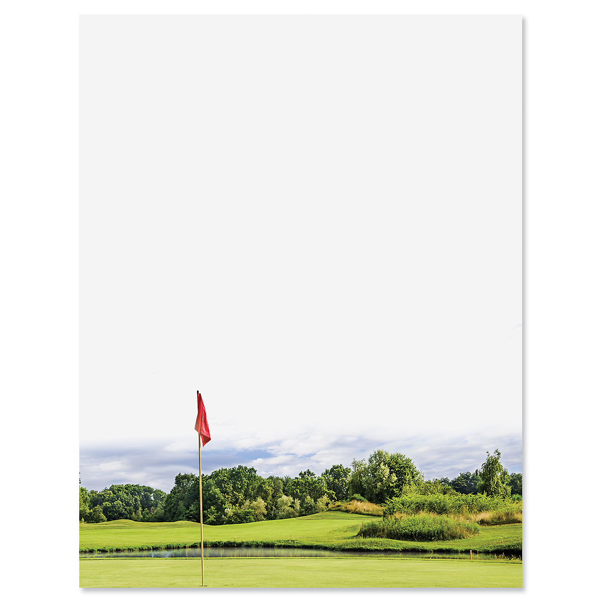 Golf Fairway Letter Papers | Colorful Images