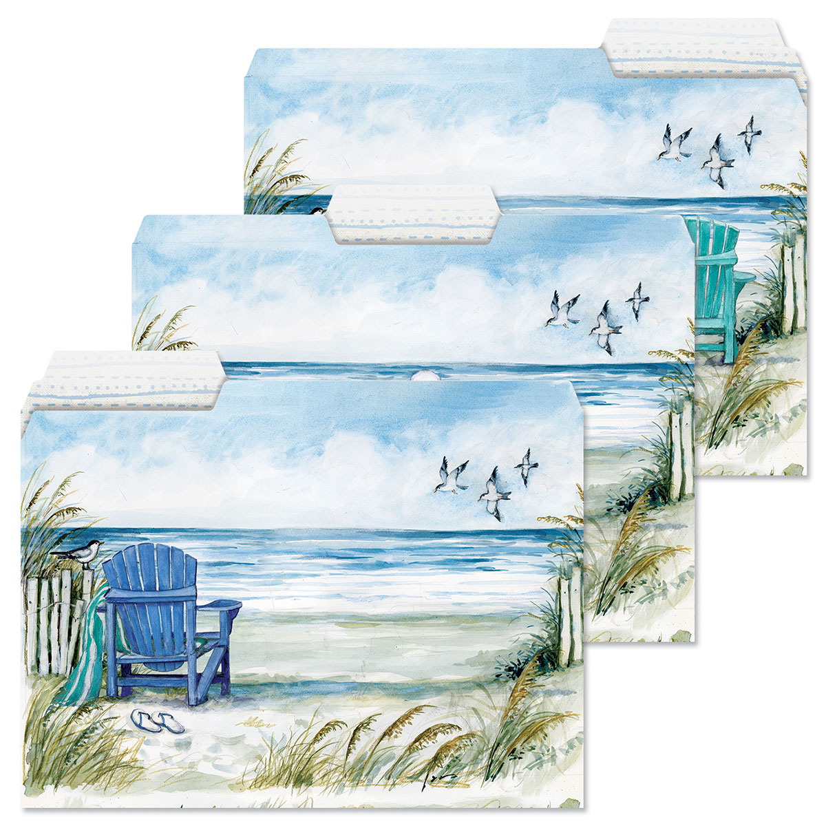By The Sea File Folders | Colorful Images